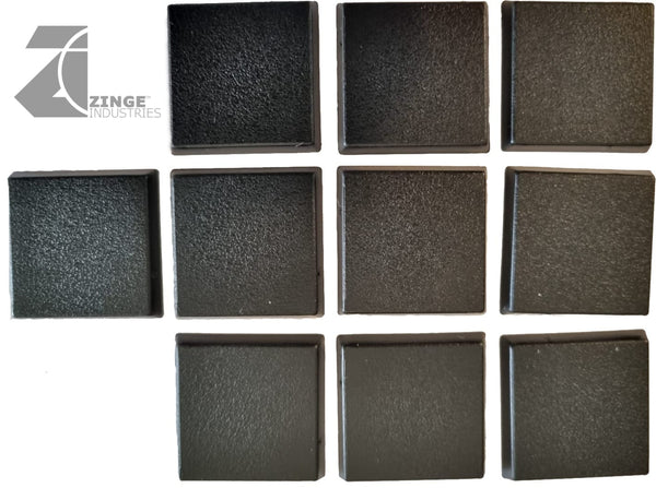 25mm Square Bases Plastic X 10 – Zinge Industries