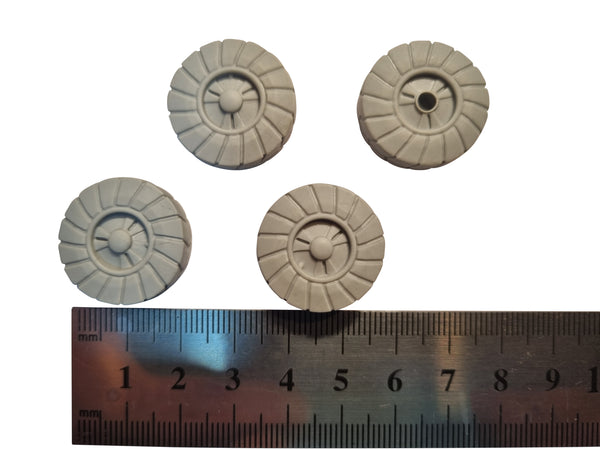 Wheels - 23mm Sci Fi X 4 Sprue – Zinge Industries