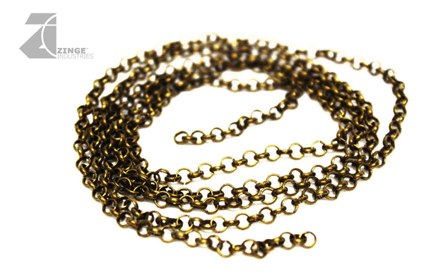 Metal Chain: 1 Metre Length With 3.6mm Round Links – Zinge Industries