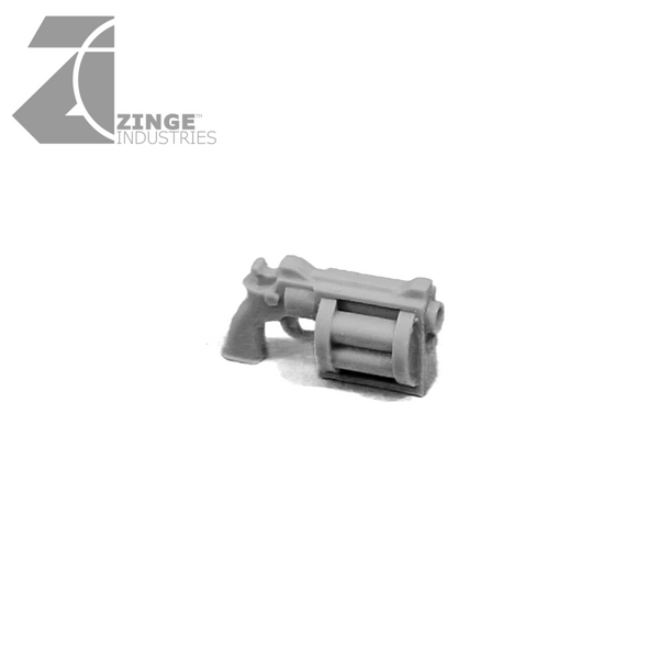 Orc & Large Mutant Revolving Barrel Pistol Sprue X 5 – Zinge Industries