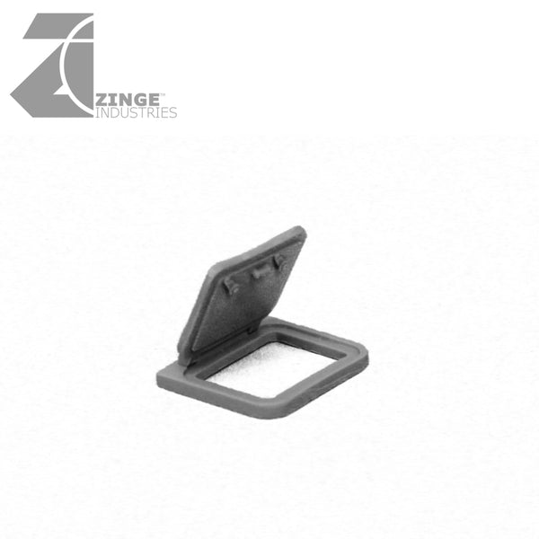 Hatches - Small Rectangular Hatches - Sprue of 2 – Zinge Industries